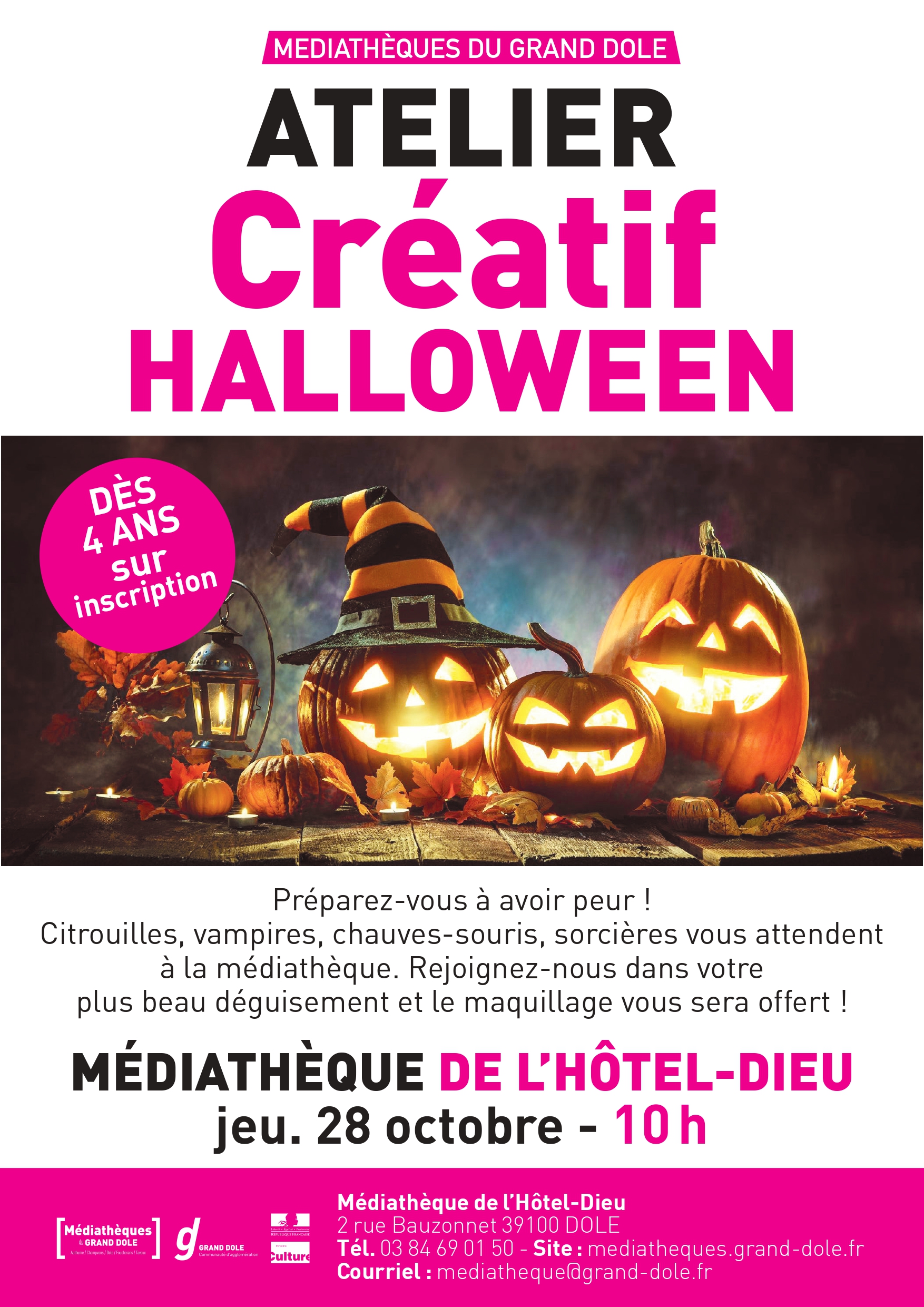 Atelier créatif Halloween • macommune.info